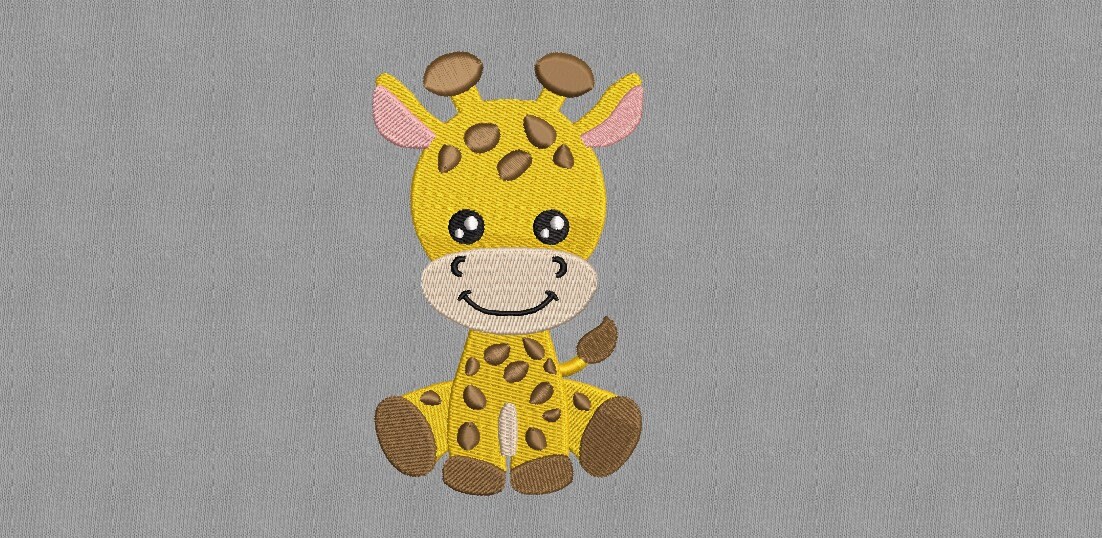 Cute Baby Giraffe Embroidery Design Animal Embroidery Design - Etsy
