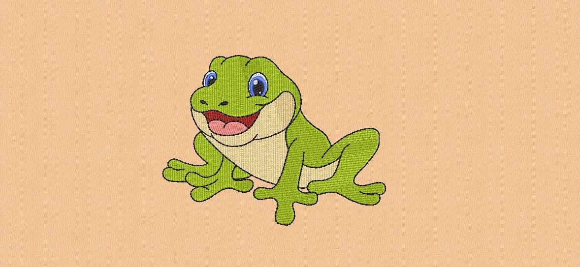 Baby Boy Frog Embroidery Design, Animal Embroidery Design, Machine ...