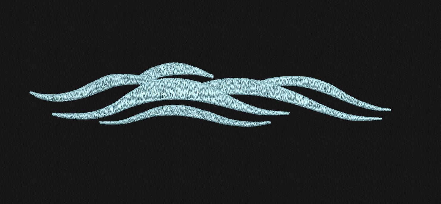 Wave Embroidery Design: Summer Ocean Pattern (6 Sizes) (instant ...