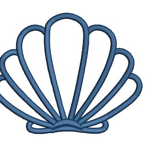 Sea Shell Embroidery Design, Machine Embroidery Design, 6 Sizes ...