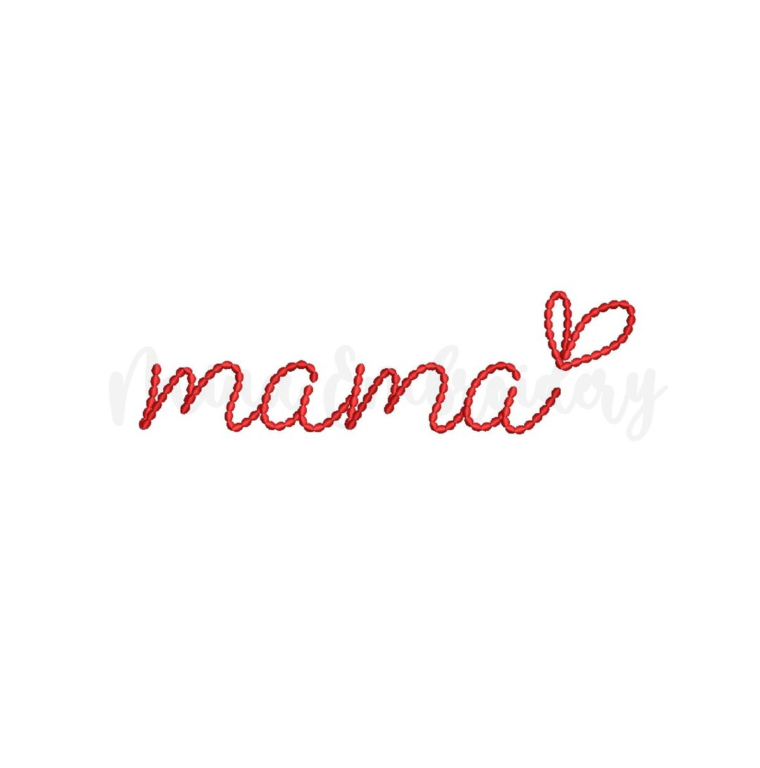Mama Embroidery Design, Machine Embroidery Design, 7 Sizes, Instant ...