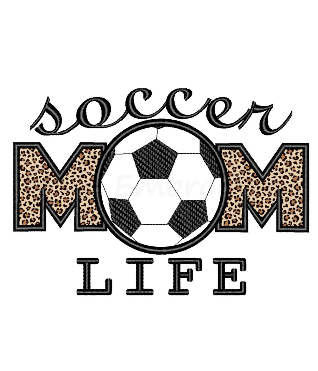 Soccer Mom Life Applique Embroidery Design (instant Download) - Etsy