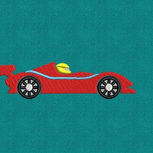 Race Car Embroidery Design, Sport Embroidery Design, Machine Embroidery ...