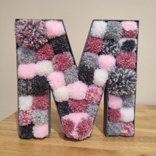Pom Pom Letter Signs - Etsy UK