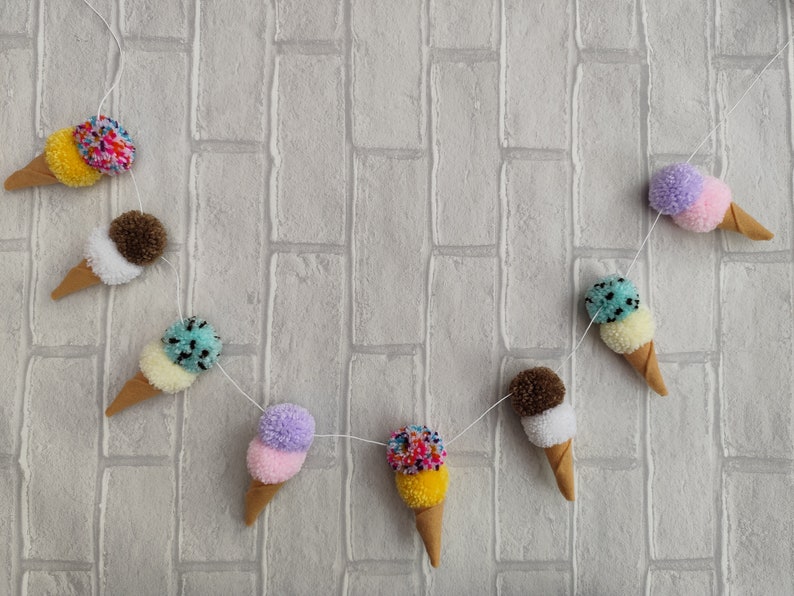 Double Scoop Pom Pom Ice Cream Garland 1m Pom Pom Ice Cream Bunting Pom ... Double Scoop Pom Pom Ice Cream Garland 1m Pom Pom Ice Cream Bunting Pom ...
