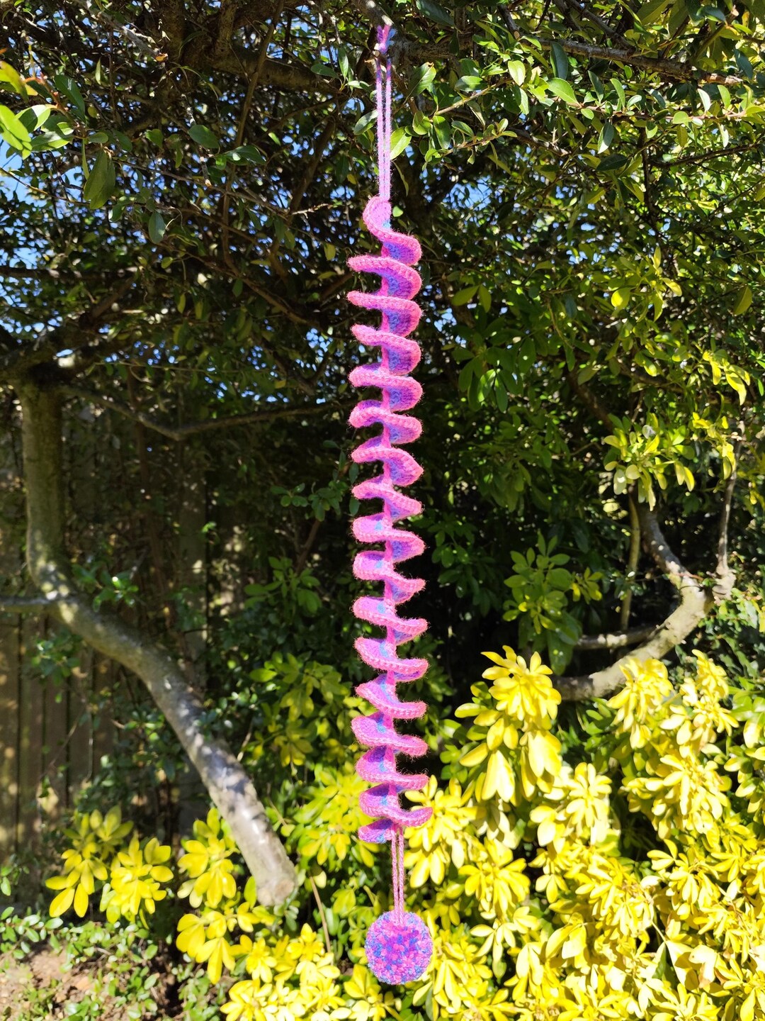 Crochet Wind Spinner | Wind Spinner With Pom Pom - Etsy