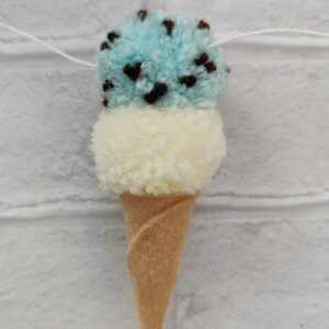 Double Scoop Pom Pom Ice Cream Garland (1m) | Pom Pom Ice Cream Bunting ...