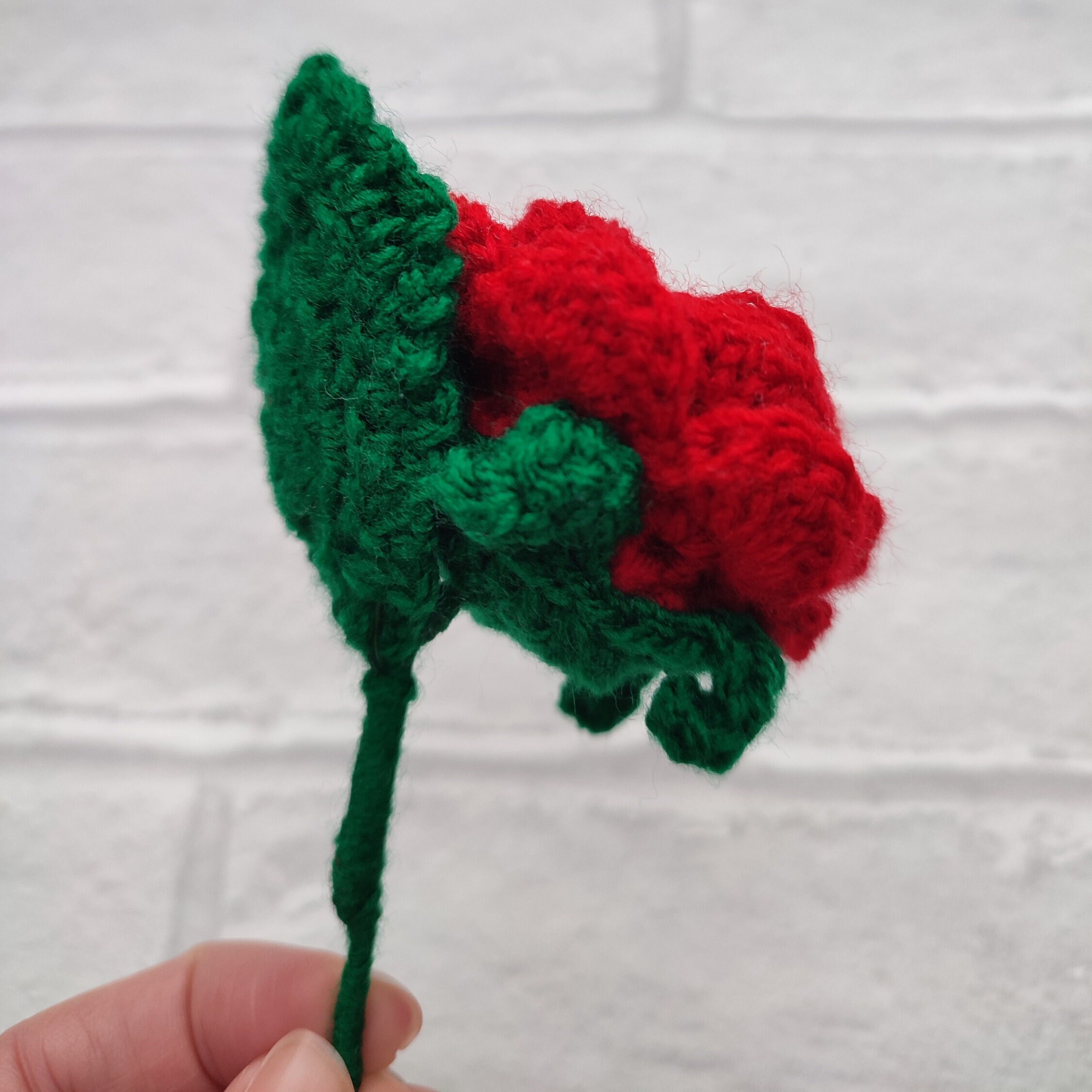 Handmade Crochet Rose Buttonhole Crochet Rose Boutonniere Buttonhole ...