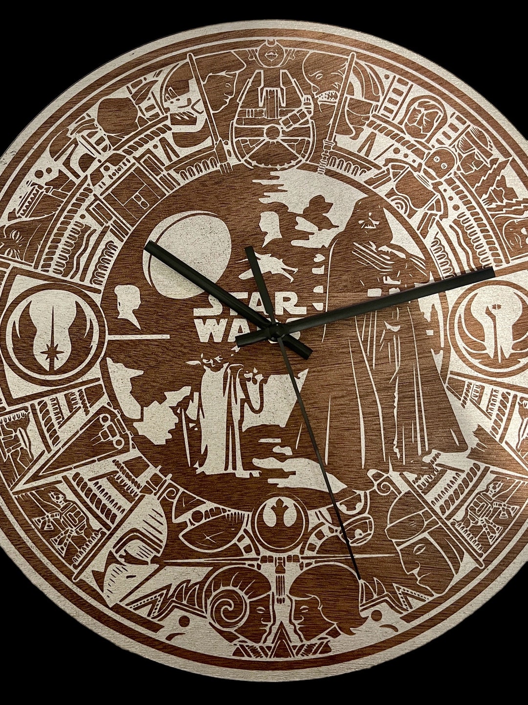 Star Wars Aztec Calendar Style Wall Clock - Etsy