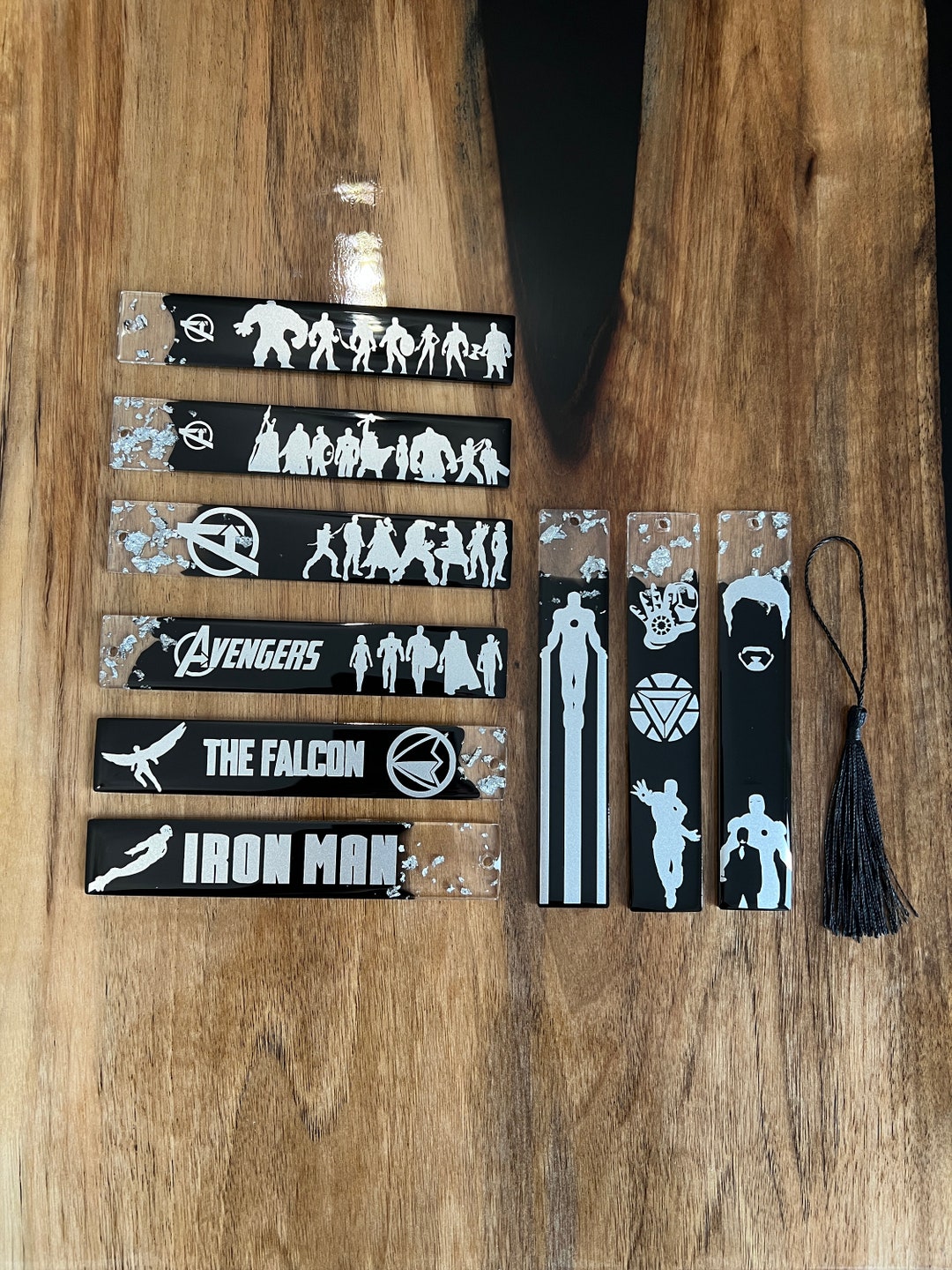 Epoxy Resin Bookmarks Inspired by the Superheroes of the Marvel ...