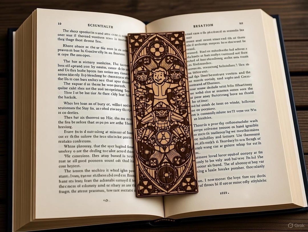 Engraved Wooden Bookmarks - Complete Fallout Series (16 Designs) - Post ...