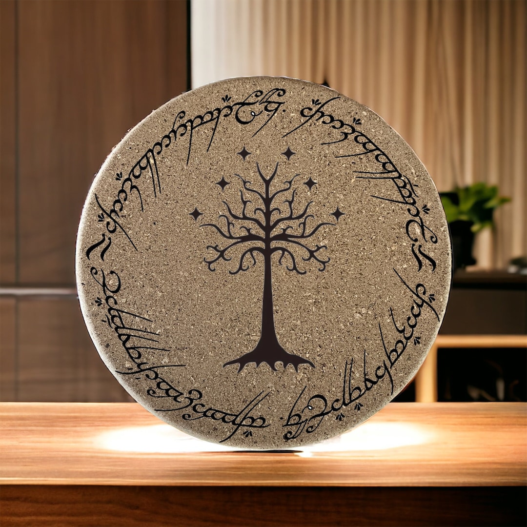 Tolkien Cork Coaster LOTR Symbols Lord of the Rings Table Decoration ...