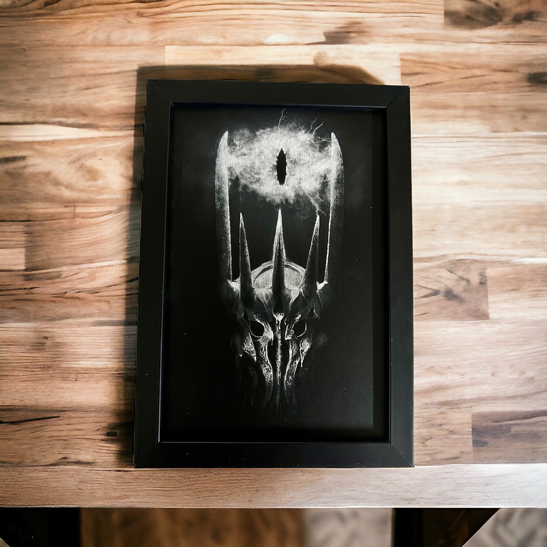 Decorative Picture Frame Engraving on Black Painted MDF Inspired by ...