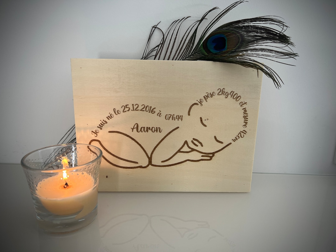 Personalized Wooden Baby Birth Chart - Etsy