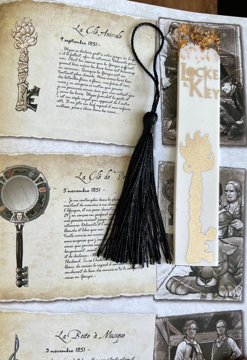 Bookmark Inspired by Locke & Key by Joe Hill, Gift Idea for Fans of the ...
