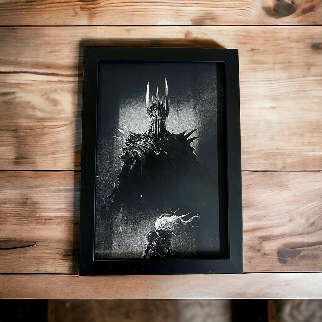 Decorative Picture Frame Engraving on Black Painted MDF Inspired by ...