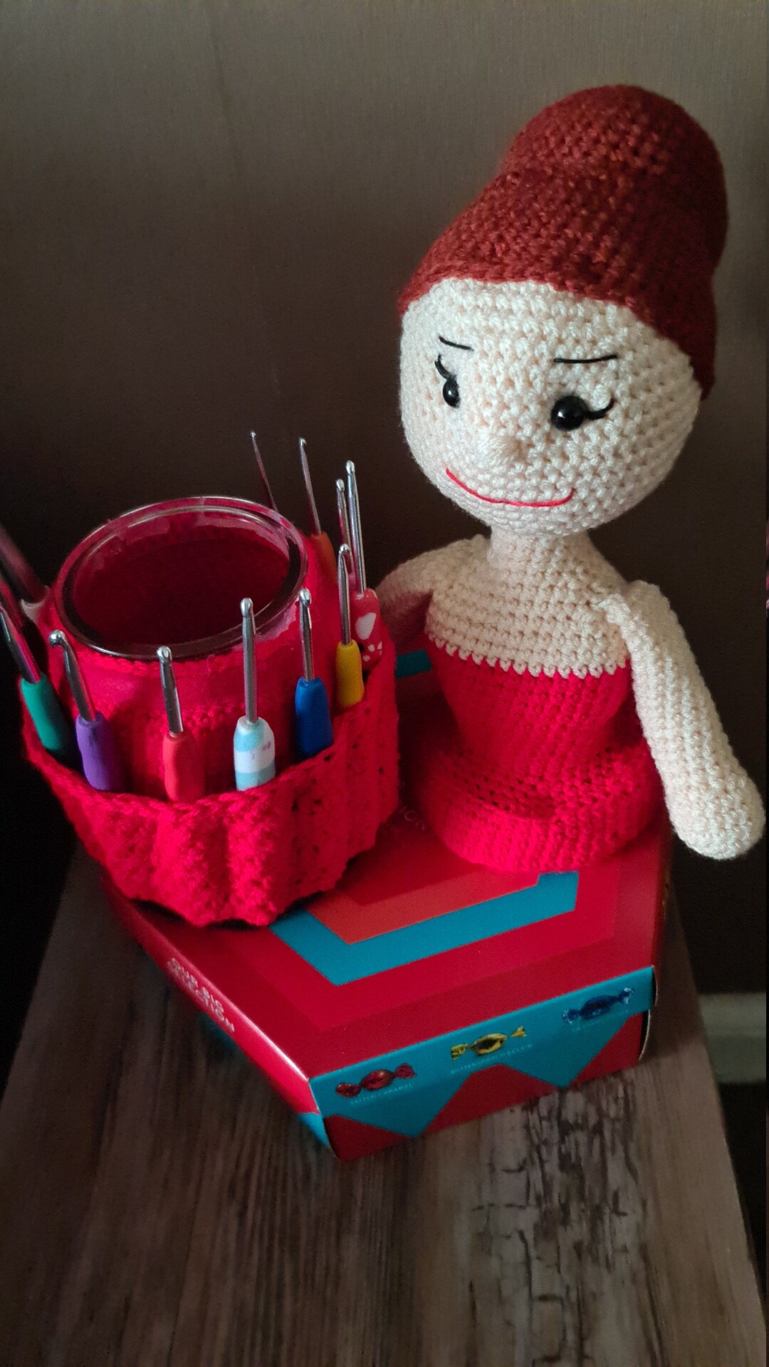 Annabel Crafty Lady, Hook Holder and Secret Jar Crochet Pattern PDF - Etsy