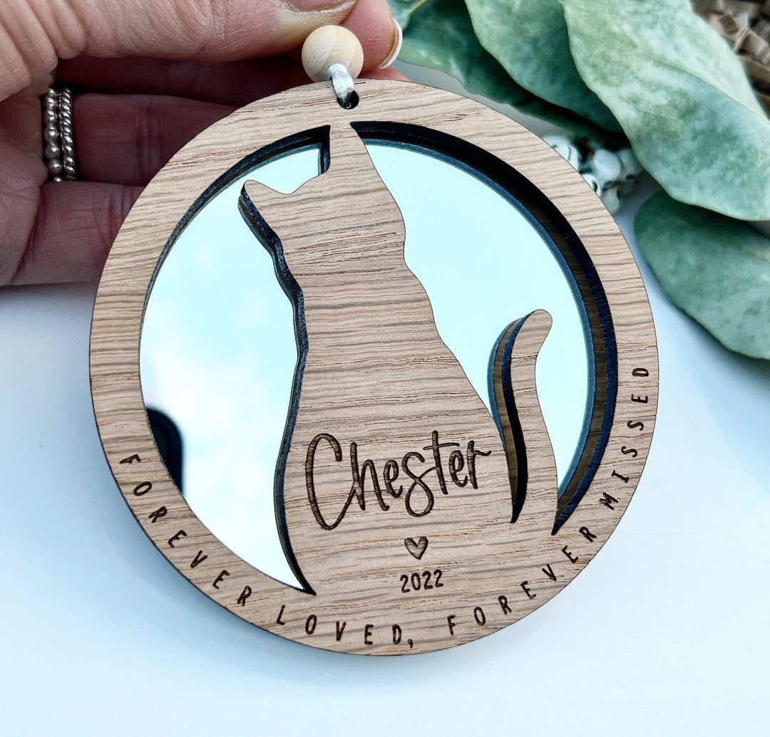 Personalised Cat Memorial Gift, Cat Ornament, Pet Memorial Gift, Loss ...