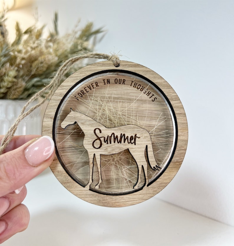 Custom Horse Hair Keepsake, Pet Memorial Box, Horse Hair Trinket, Pet ...