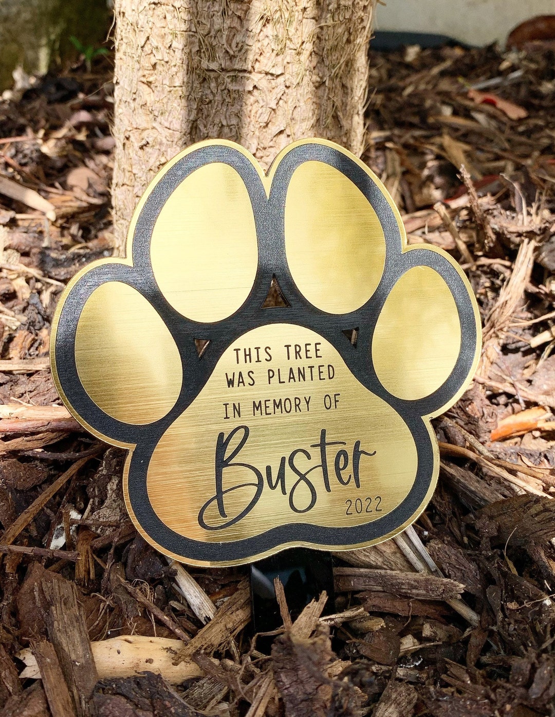 Planted in Memory of | Dog Grave Garden Memorial | Dog Memorial Plaque ...