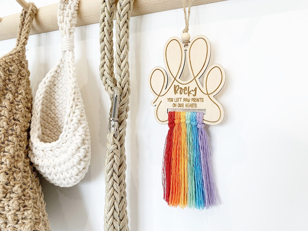 Rainbow Bridge Plaque, Dog Sympathy Gift, Cat Sympathy Gift, Pet Loss ...