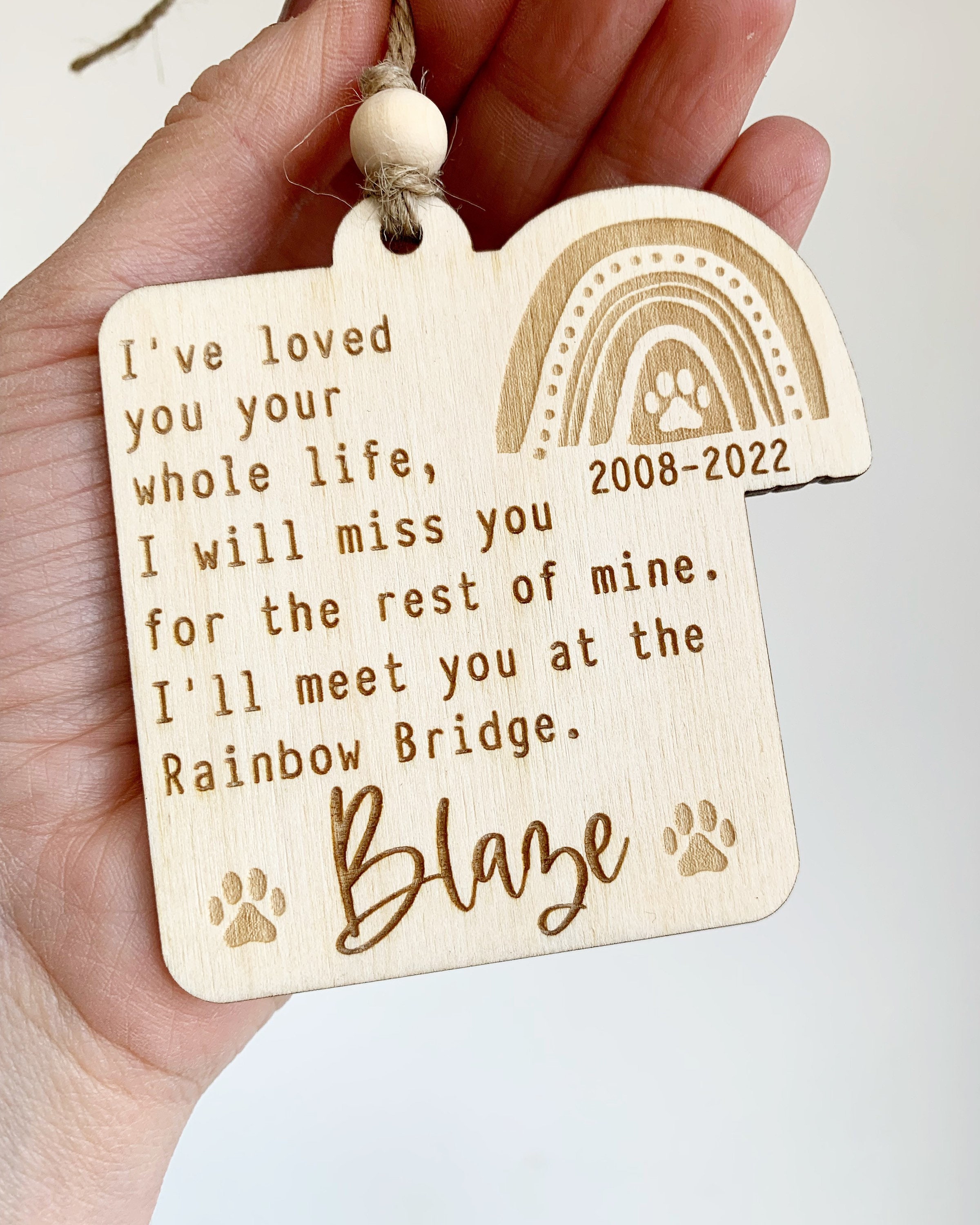Pet Memorial Keepsake Memorial Gift Cat Keepsake - Etsy