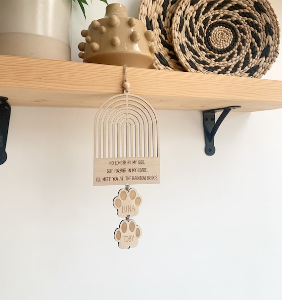 Personalised Pet Memorial Keepsake Rainbow Bridge Gift - Etsy