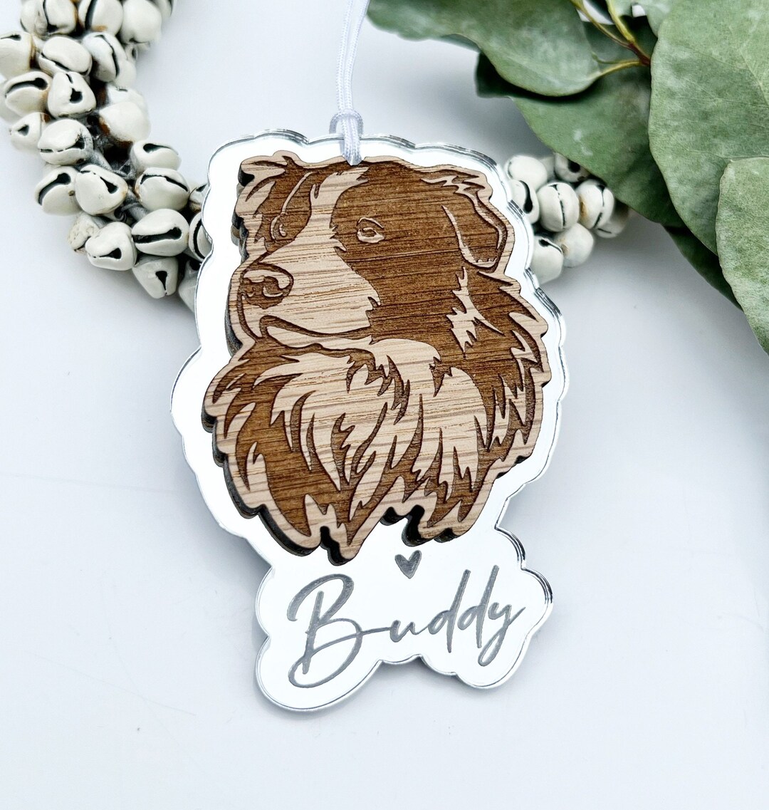 Border Collie Ornament, Border Collie Decoration, Collie Memorial ...