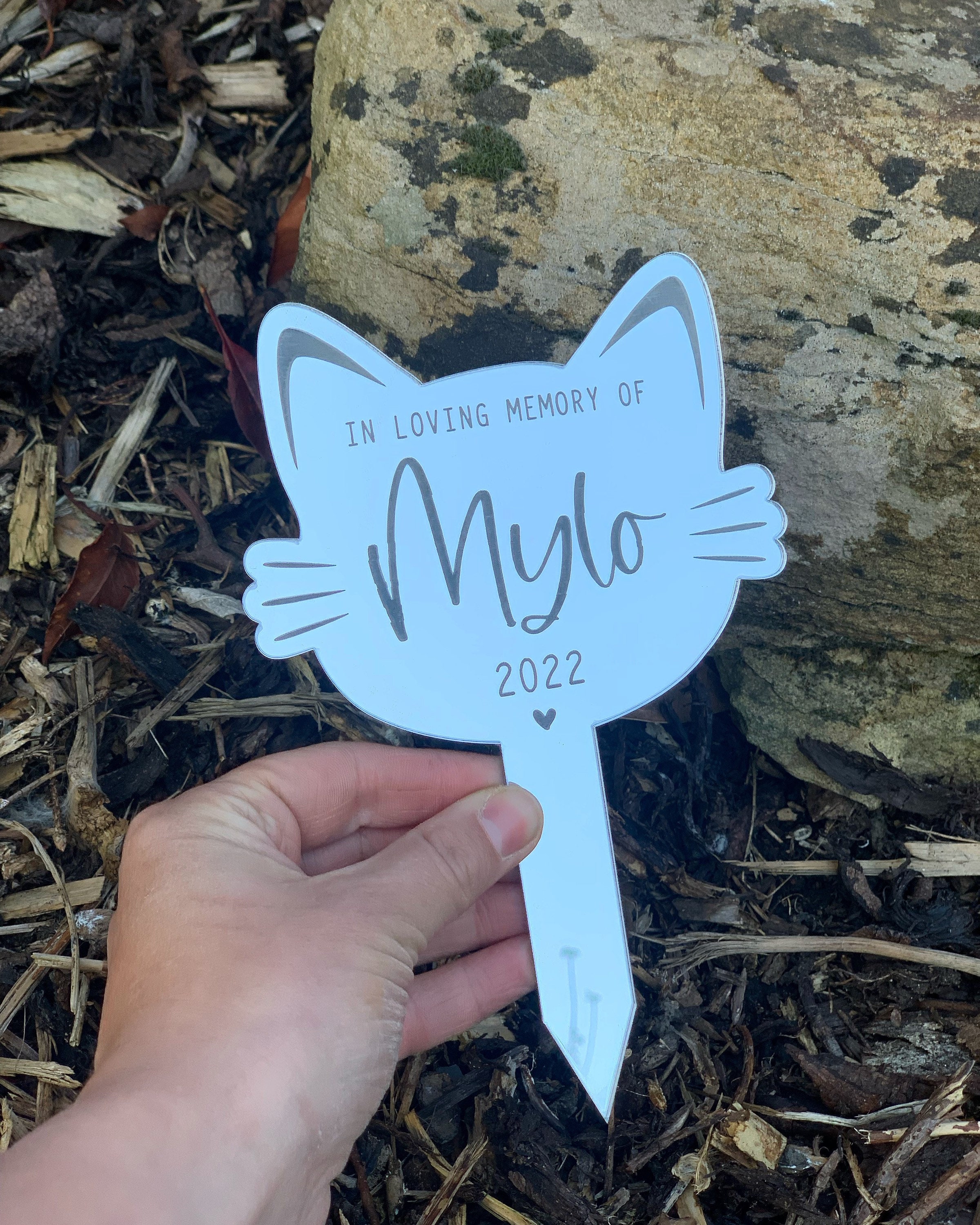 In Memory of Cat Pet Memorial Marker Gift for Cat Lover Loss - Etsy