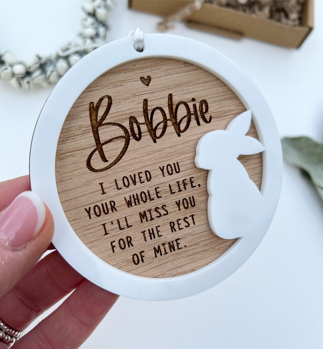 Bunny Memorial Keepsake Sympathy Gift - Etsy