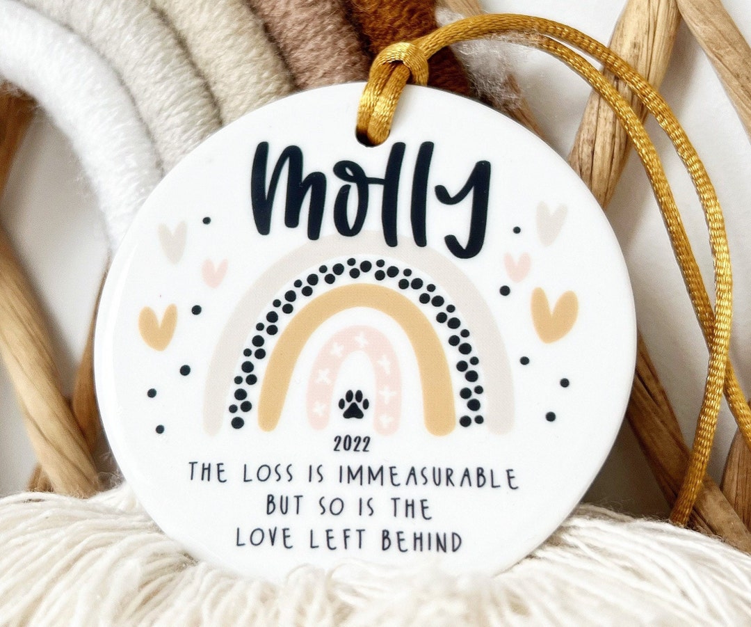 Ceramic Rainbow Bridge Pet Sympathy Gift | Pet Memorial Keepsake | Pet ...