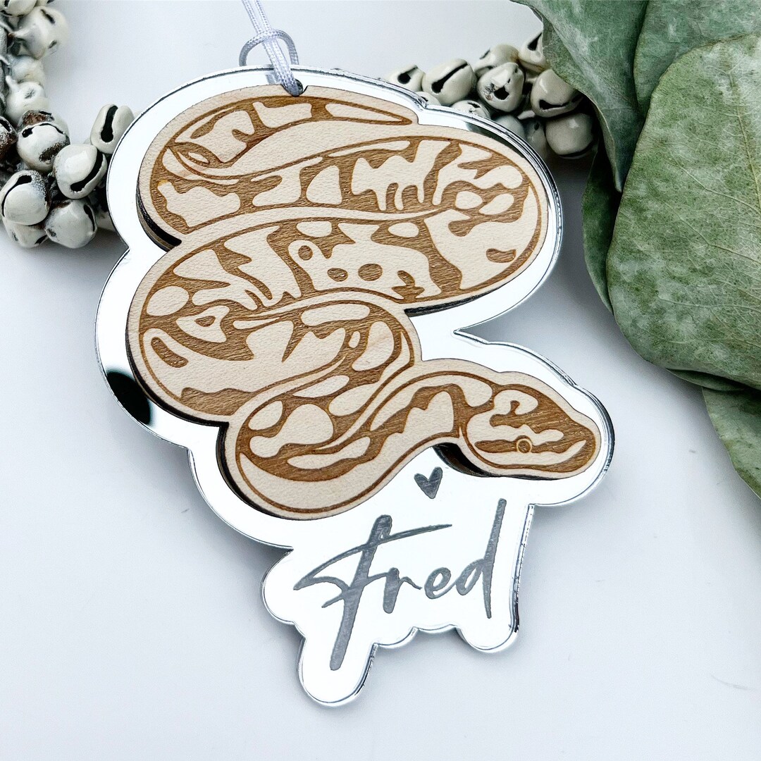 Personalised Snake, Snake Memorial Gift, Python Snake Ornament, Snake ...