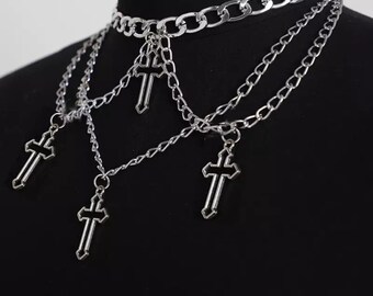 Emo Goth Necklace - Etsy