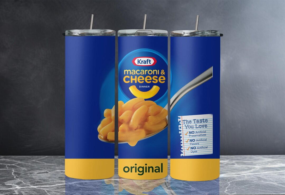 Macaroni and Cheese 20 Oz Skinny Tumbler - Etsy