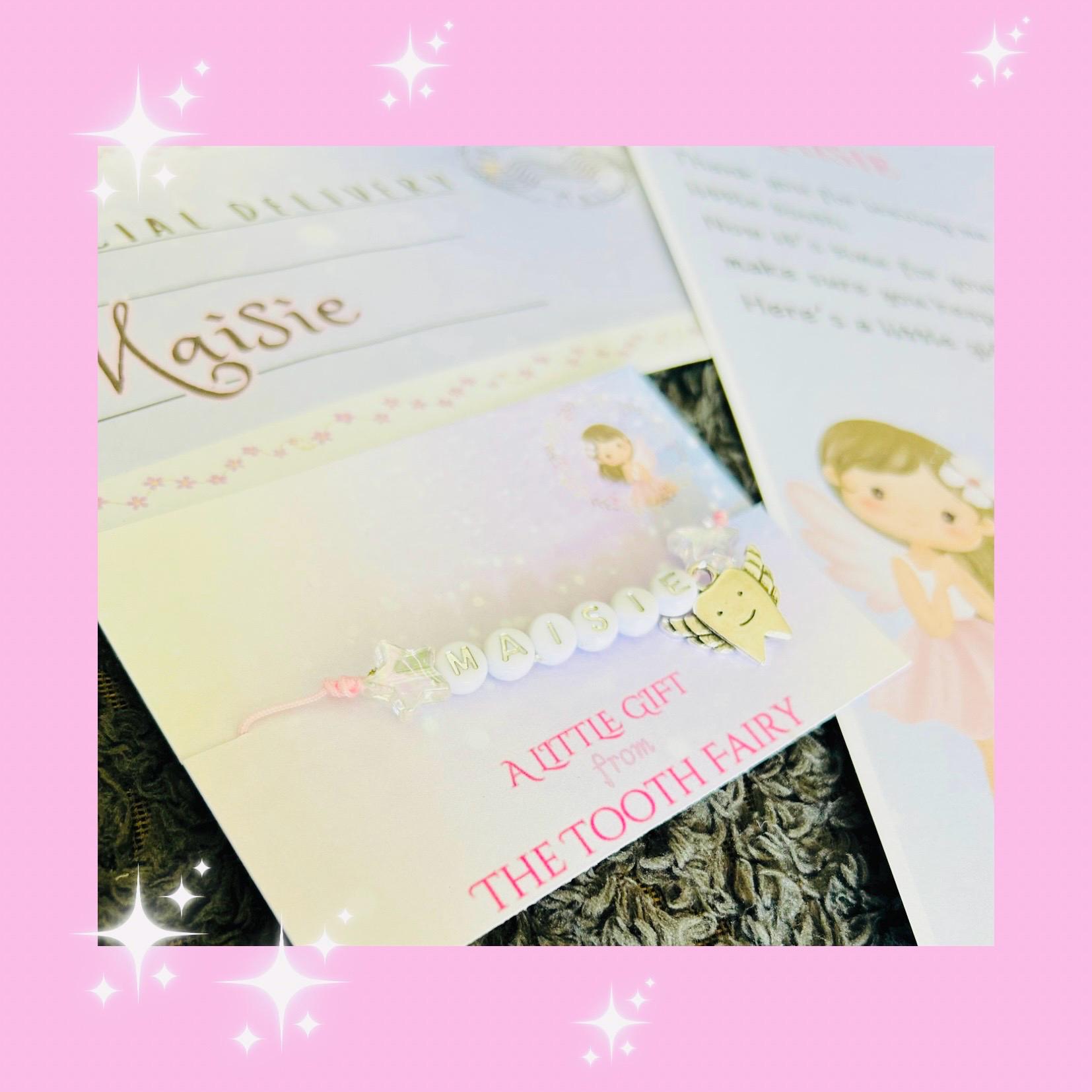 Personalised Tooth Fairy Letter, Tooth Fairy Gift, Tooth Fairy Bracelet ...