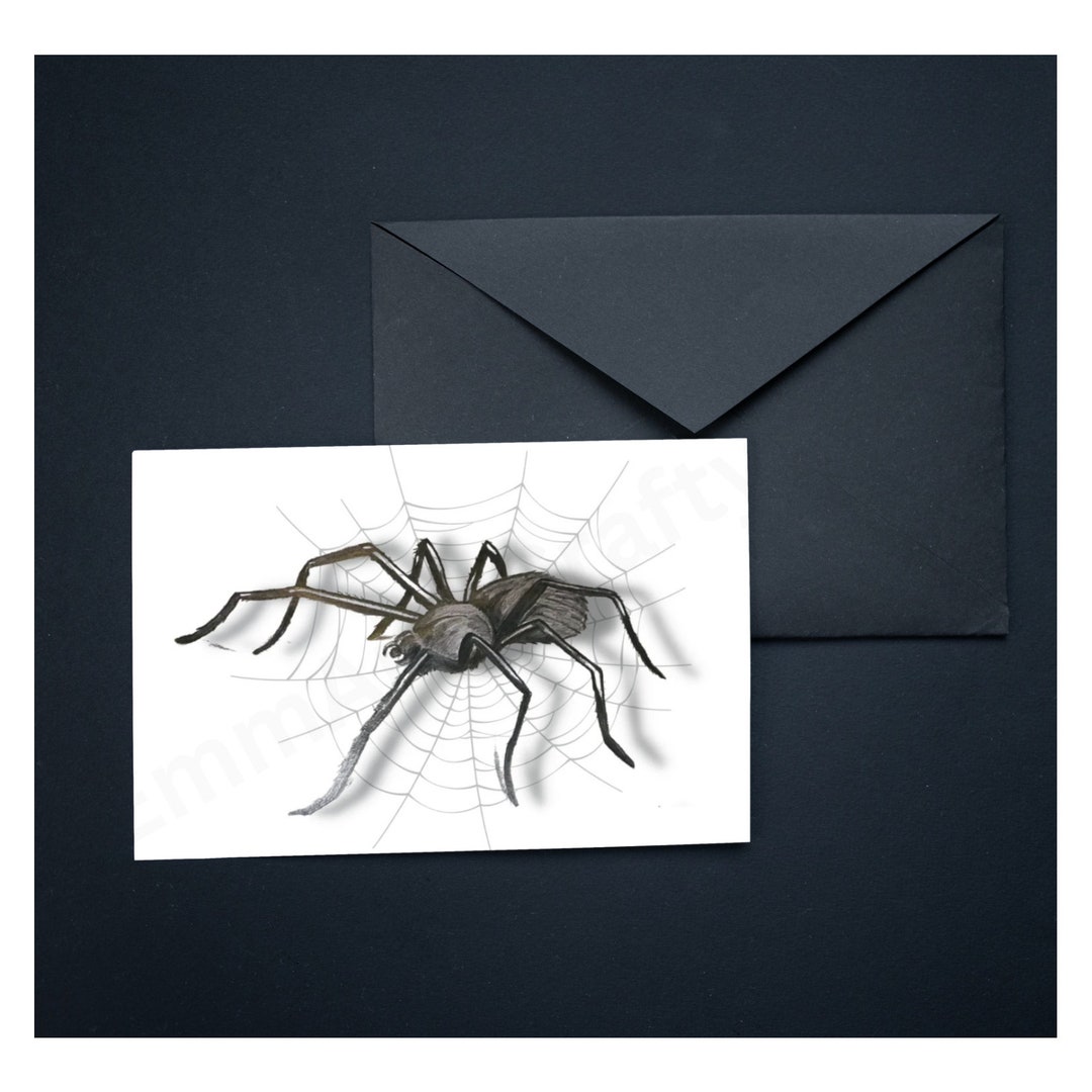 Spider Greeting Card, Spider Birthday Card, Unique Birthday Card ...