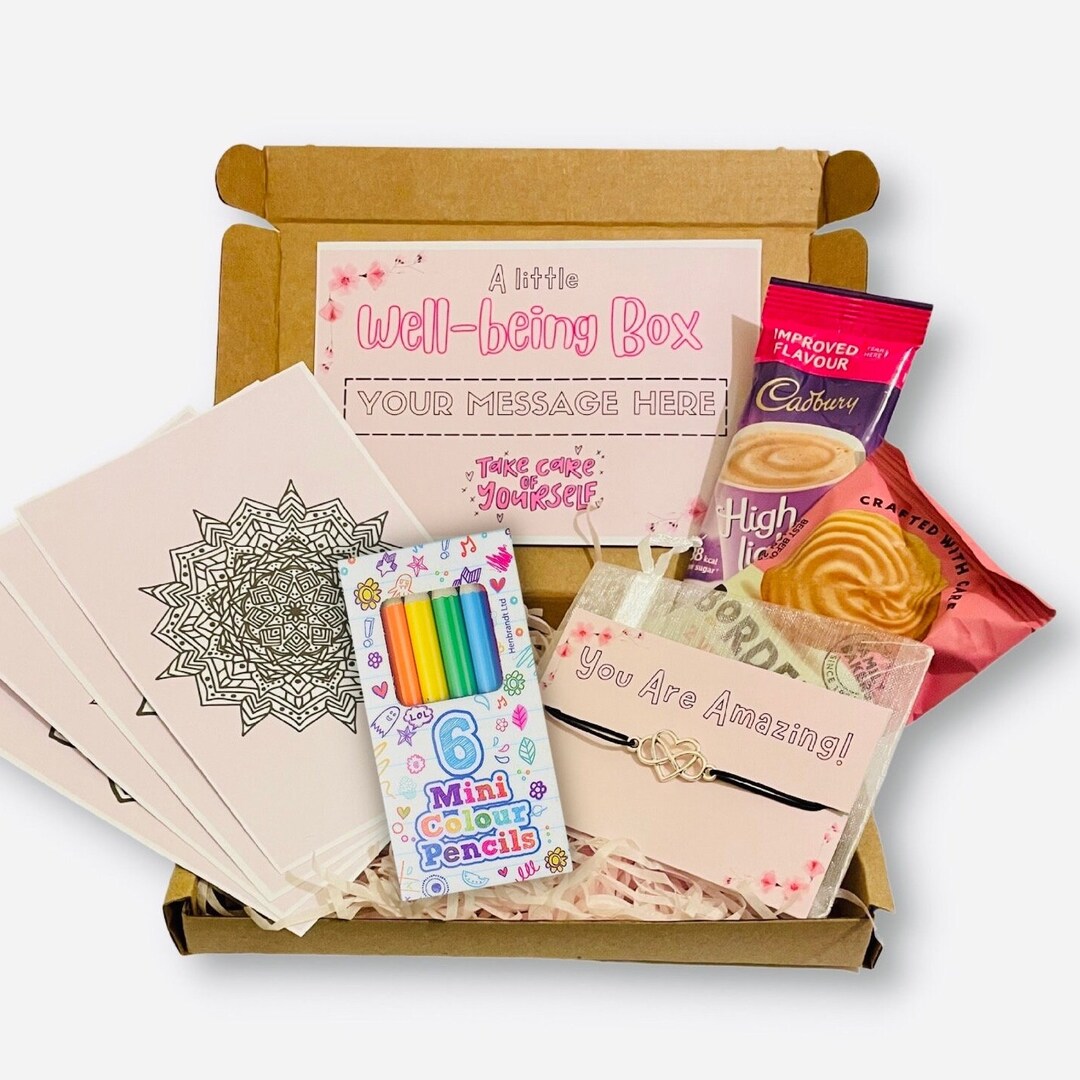 Wellbeing Box Letterbox Gift Mini Hamper Distraction Box - Etsy