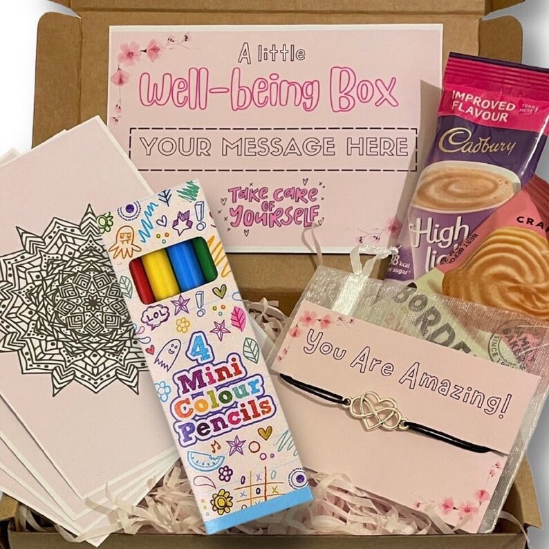 Wellbeing Box, Letterbox Gift, Mini Hamper, Distraction Box, Pick Me up ...