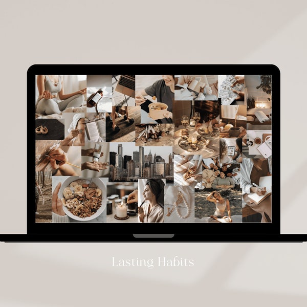 Neutral Aesthetic Desktop Wallpaper - Etsy