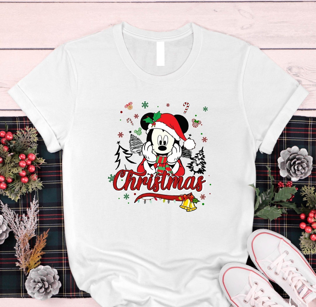 Disney Mickey Mouse Christmas Shirtmickey's Very Merry - Etsy