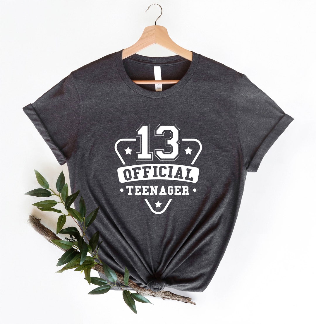13th Birthday Party Shirt, Official Teenager Shirt, Gift for Boys Girls ...