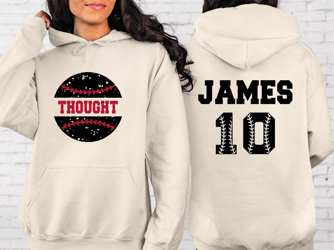 Custom Baseball Team Hoodie: Personalized Name & Number, Softball Gift ...