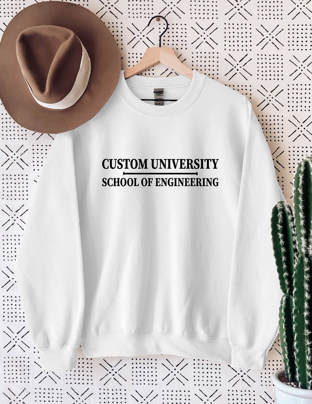 Custom University School of Engineering Sweatshirt, Customized ...