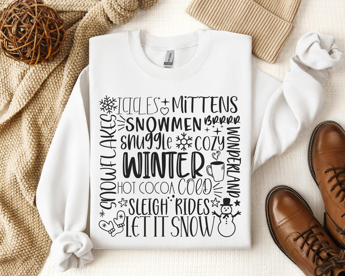 Let It Snow Sweatshirt, Cozy Season Sweatshirt, Freezing Season Shirt ...