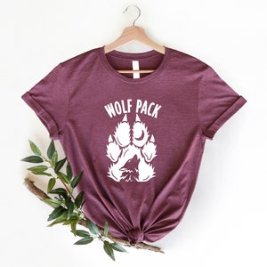 Wolf Pack Shirt, Wolf Pack T-shirt, Family Matching Shirts, Wolf Lover ...