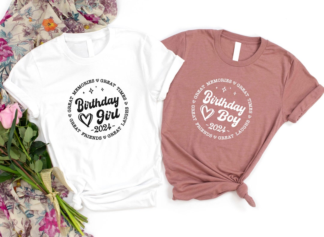 Birthday Girl Boy 2024 in Progress Shirt, Birthday Gift, Custom ...