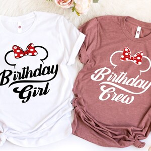 Birthday Girl and Birthday Crew Shirt, Disney Birthday Squad, Disney ...