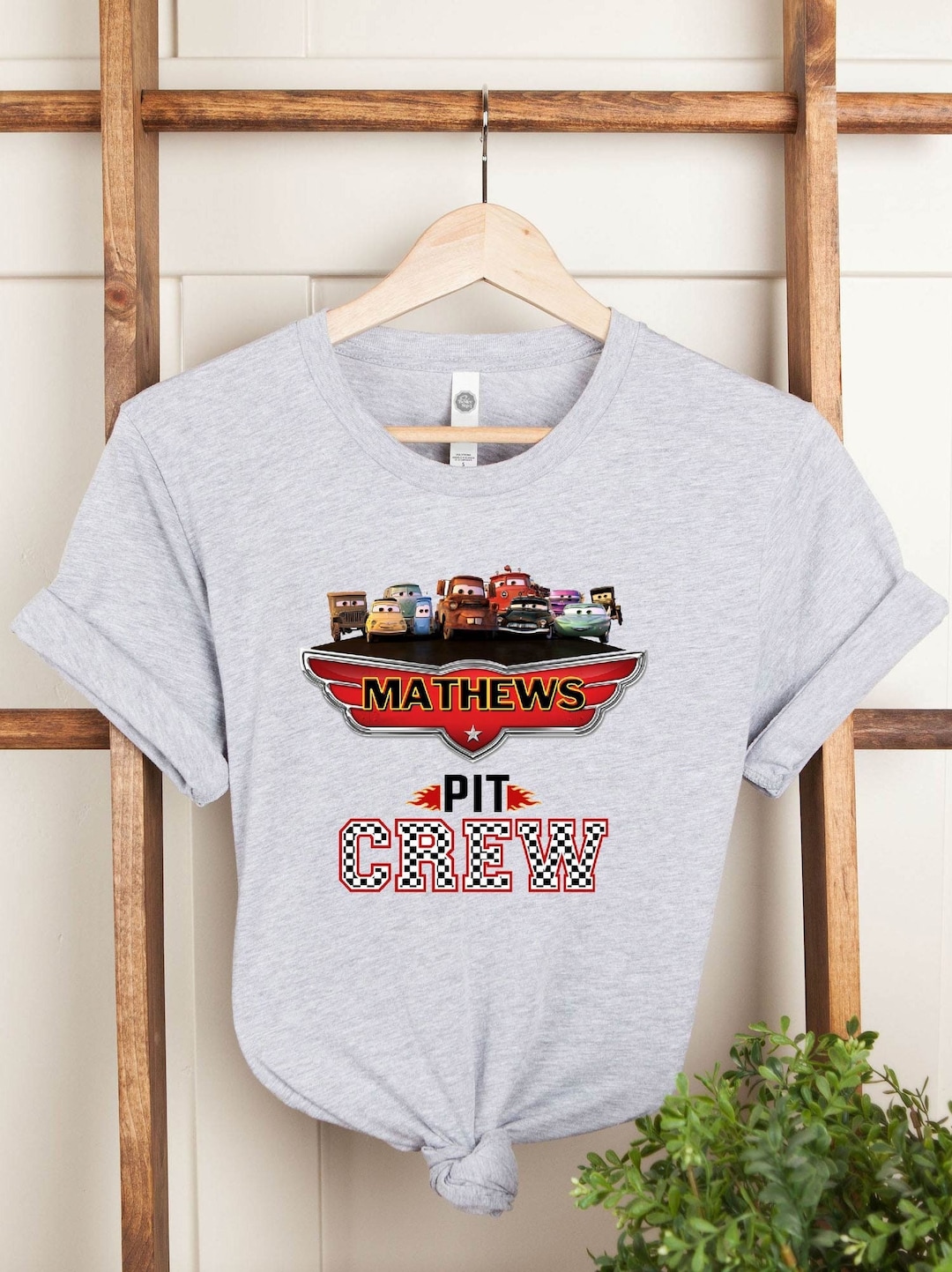 Disney Cars Mcqueen Pit Crew Shirt, Disney Pixar Cars Shirt, Lightning ...