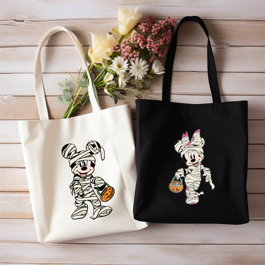 Personalized Mickey and Minnie Mummy Halloween Tote Bag - Etsy