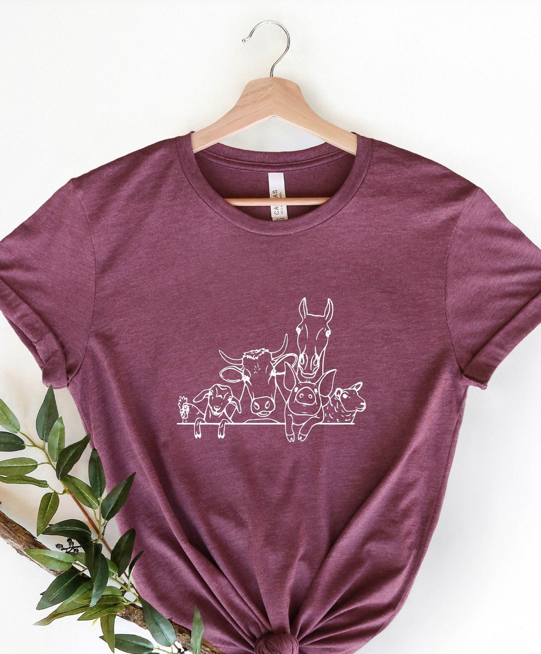 Woodland Animals, Wildlife Lover Shirt, Forest Animals Shirt, Horse Cow ...